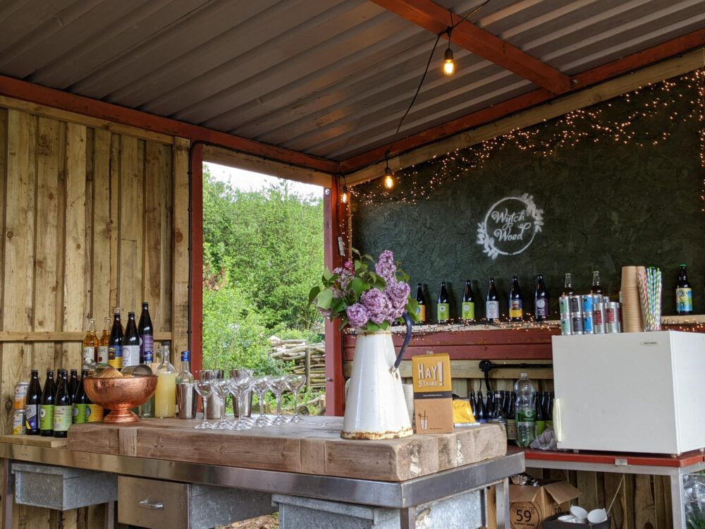 Black Cat Bar at Wytch Wood Camping & Glamping | Somerset